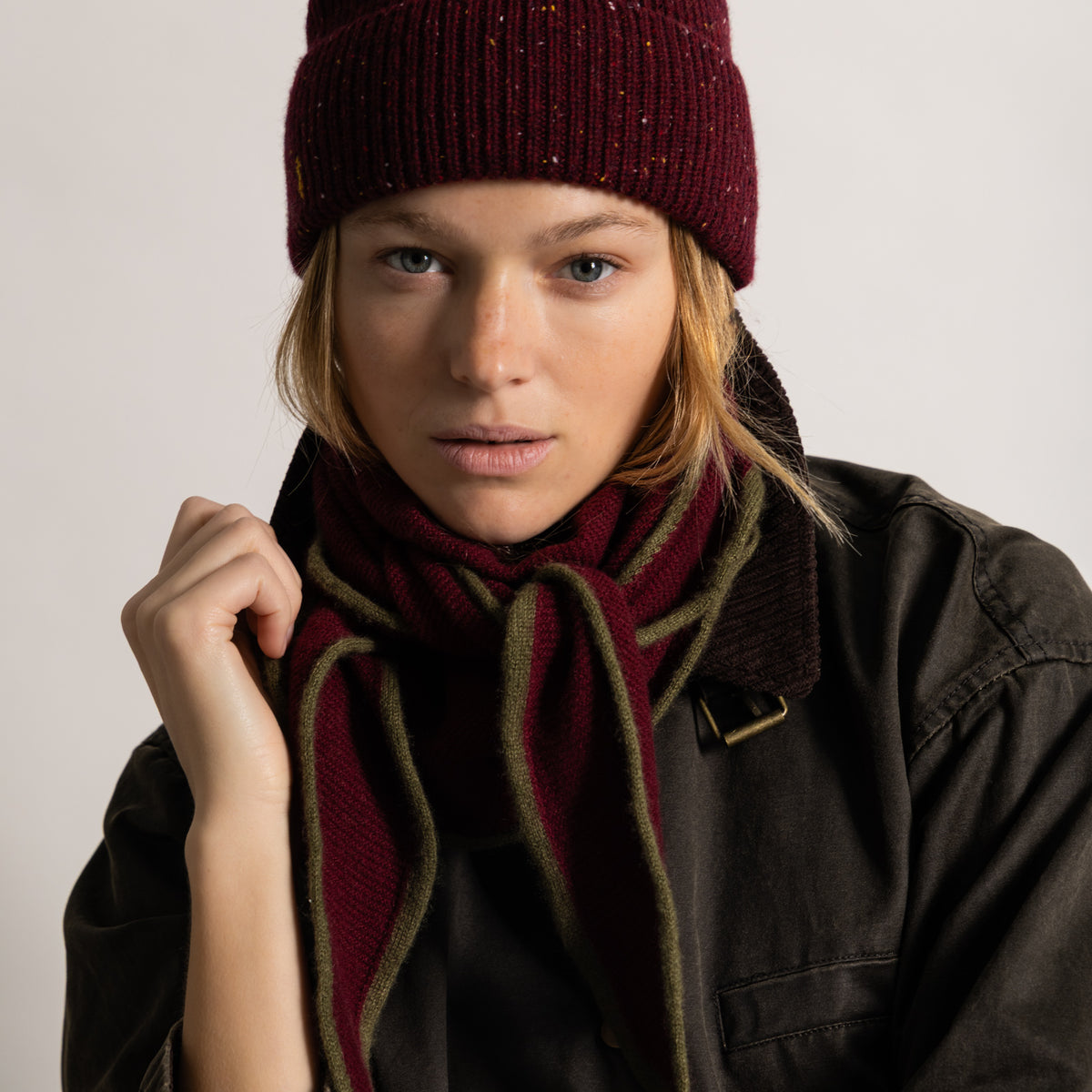 MINI SCARF BORDEAUX – Koon Cachemire